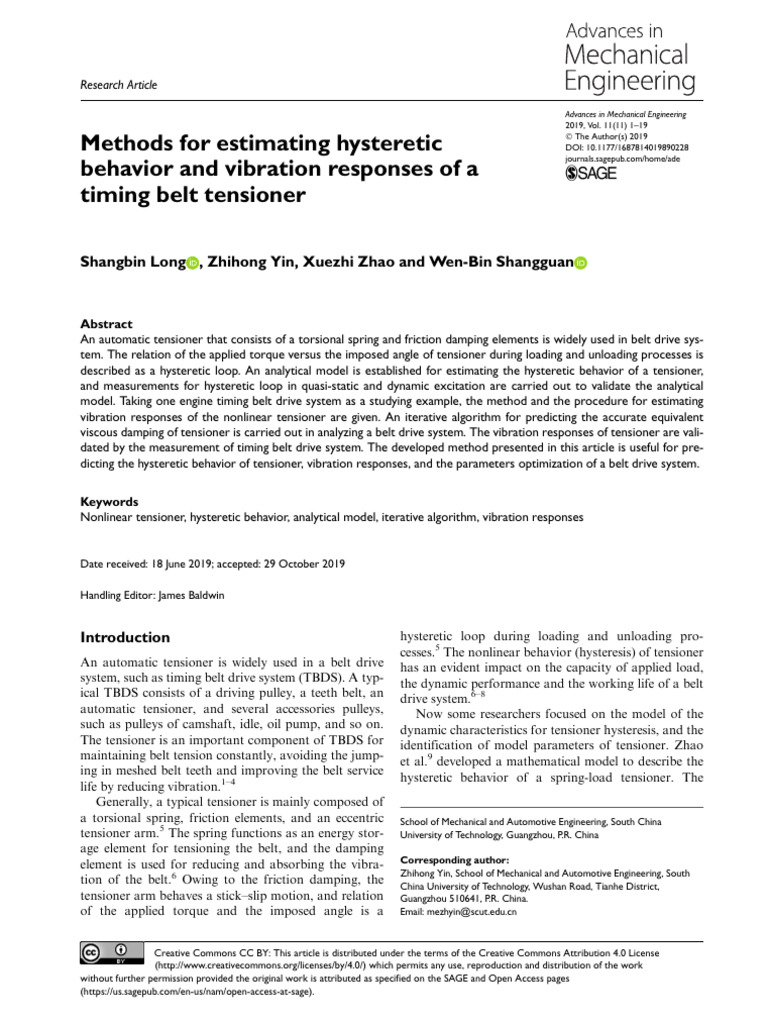 Methods For Estimating Hysteretic Behavior and Vib | PDF | Hysteresis | Friction