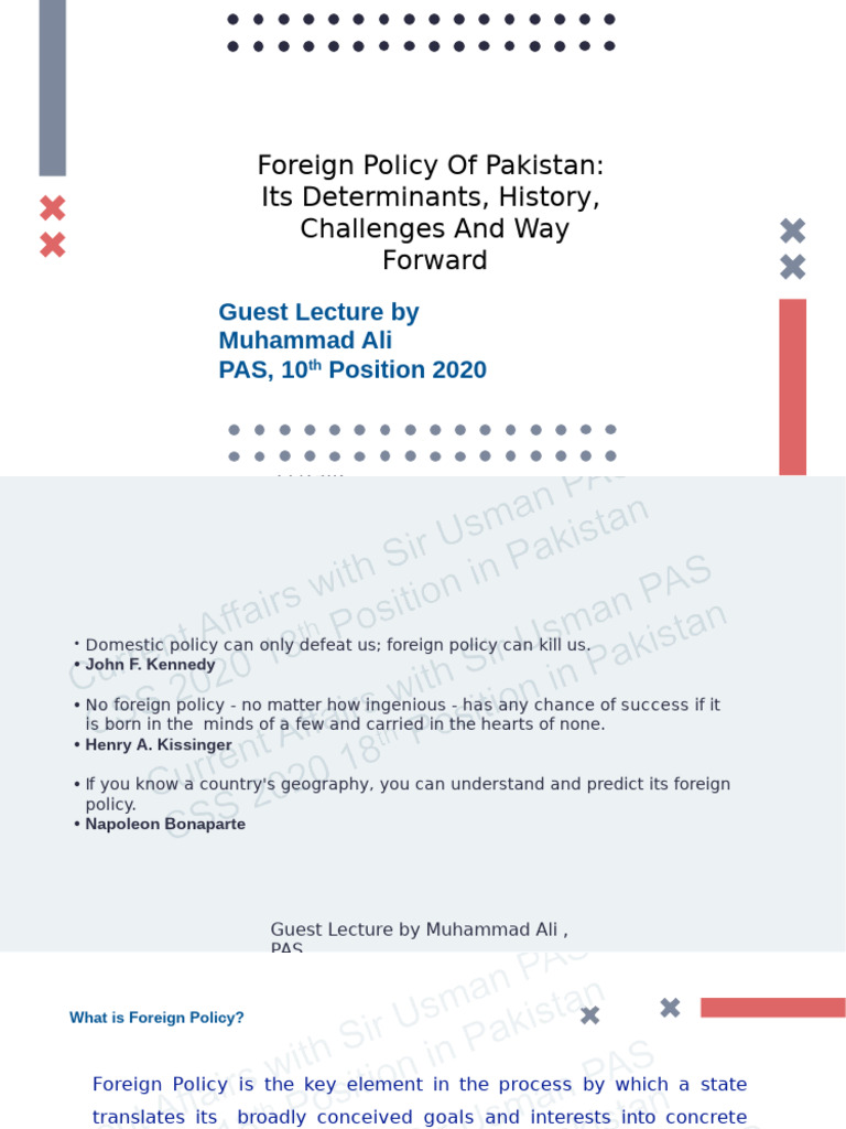 Lect - FP Basics and Challenges For Pakistan | PDF | Pakistan ...