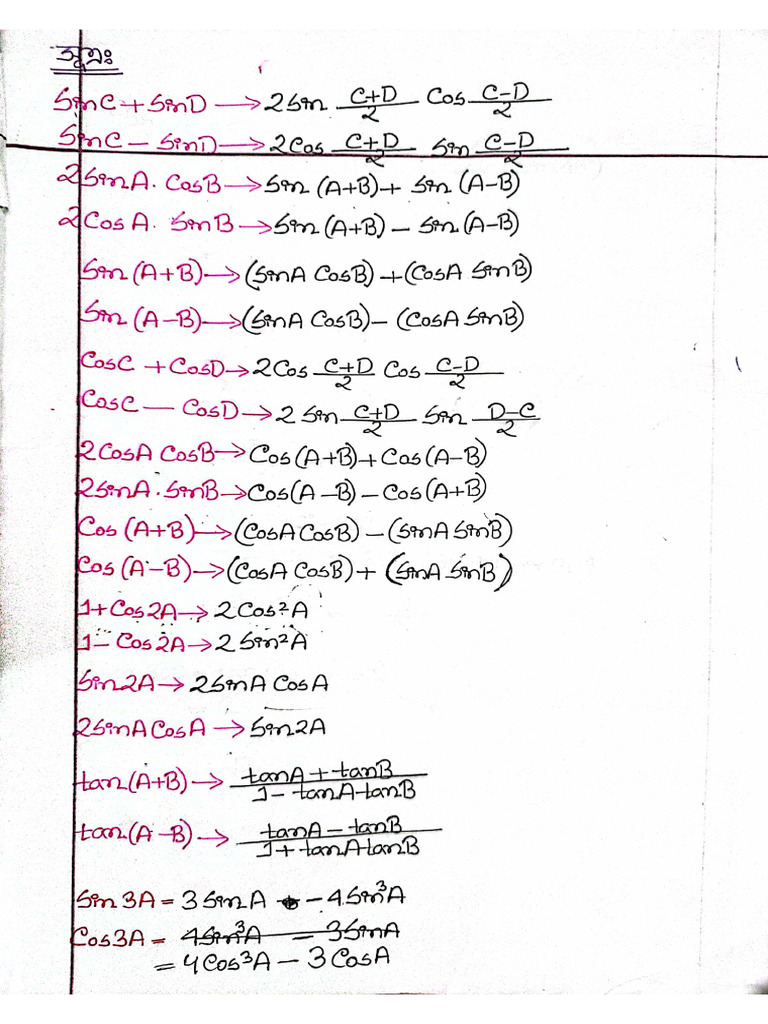HSC Trigonometry 9.1-9.5 | PDF