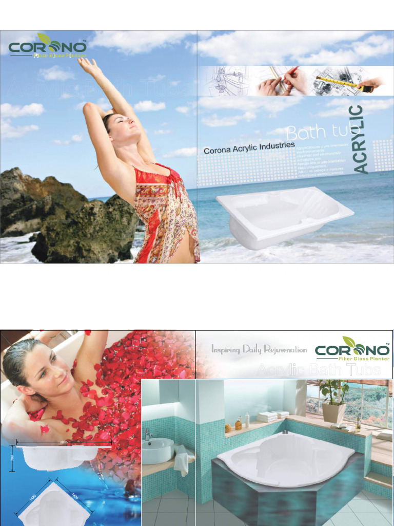 Corona Bathtub Catalouge PDF | PDF | Technology & Engineering