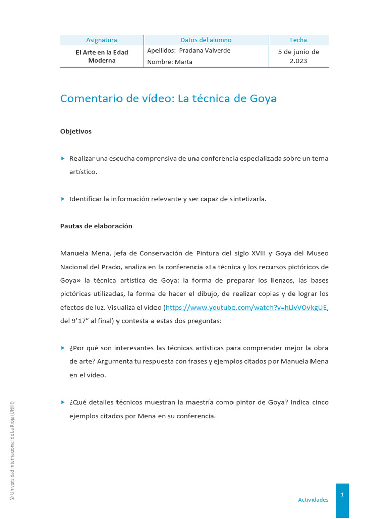 Arte Manuela Mena | PDF | Francisco Goya | Pinturas
