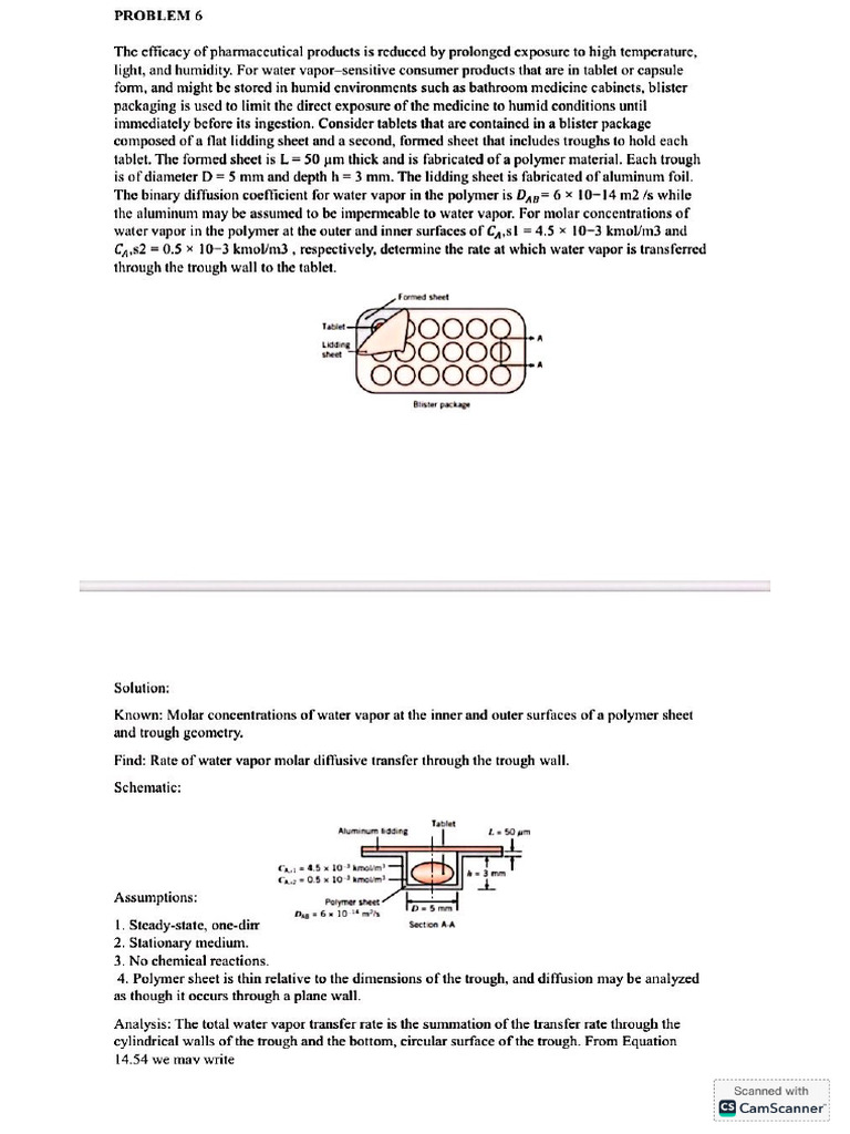 Mass Transfer Problem 6 7 Soln Pdf