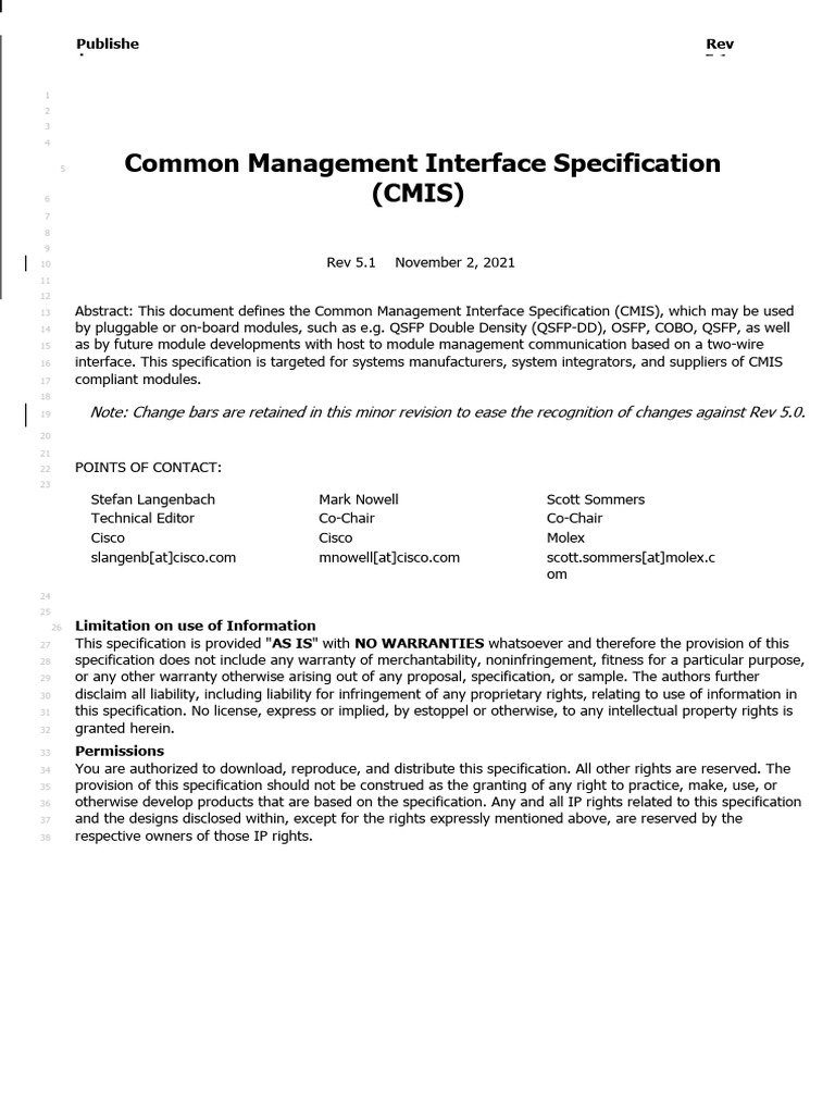 CMIS5 P 1 | PDF | Input/Output | Specification (Technical Standard)