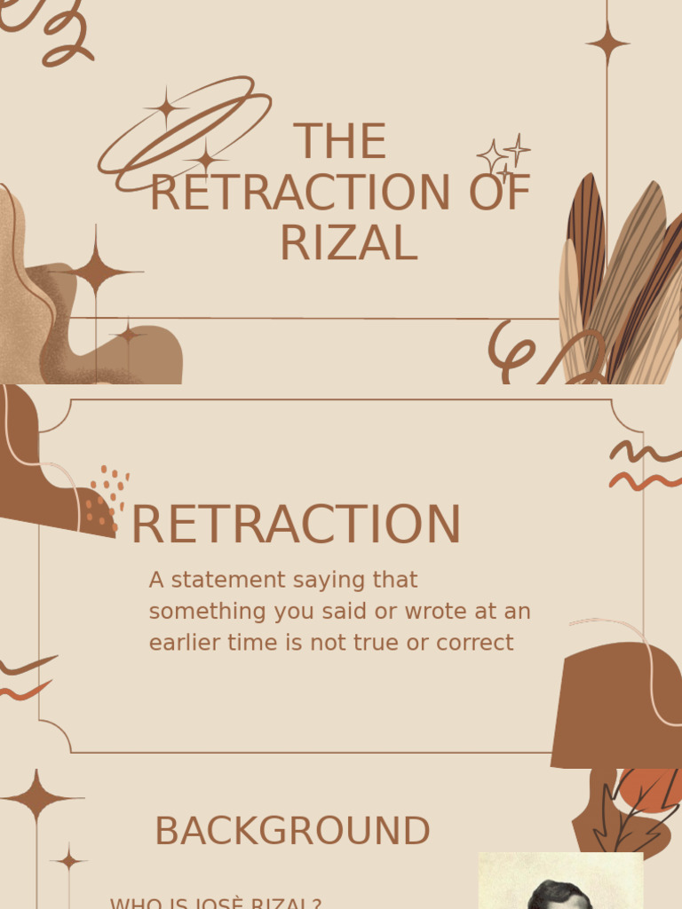 The Retraction of Rizal | PDF | Religion & Spirituality