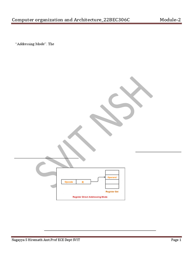 Notes Module-2 COA 22BEC306C | PDF | Assembly Language | Input/Output