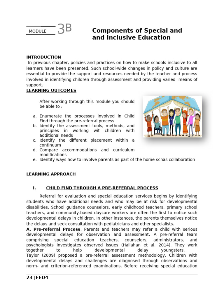 MODULE-3B | PDF | Educational Assessment | Special Education