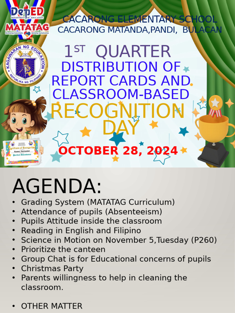 2nd Quarter Recognition Day 2024 Green | PDF