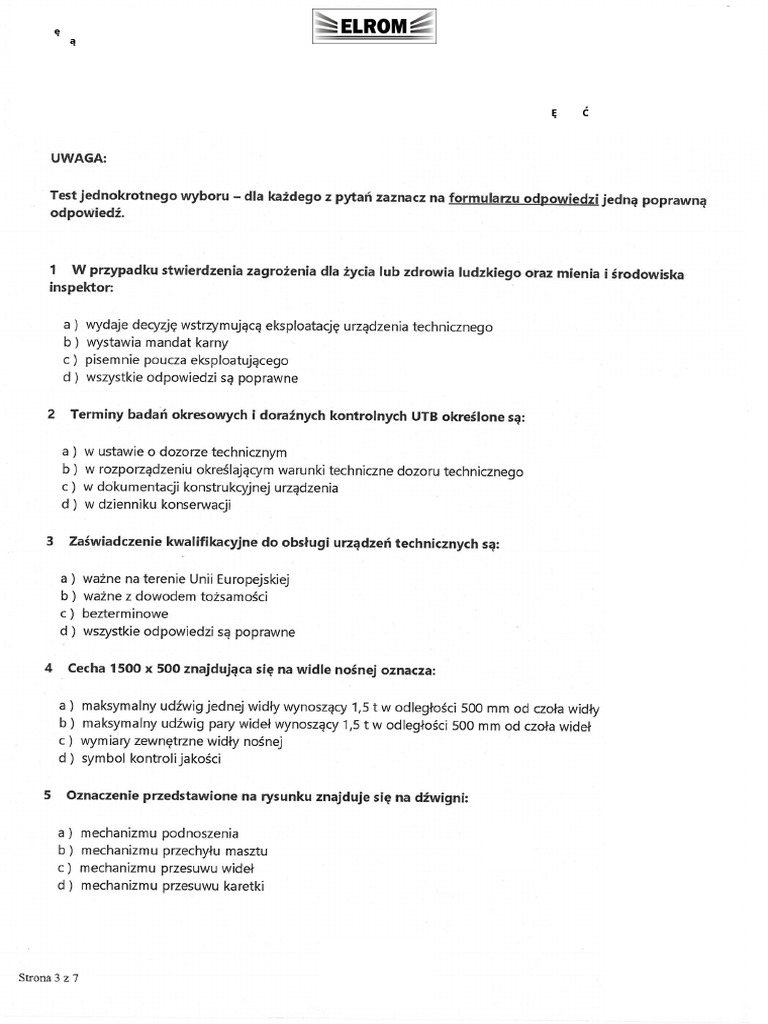 II WJO - Test NR 14 | PDF