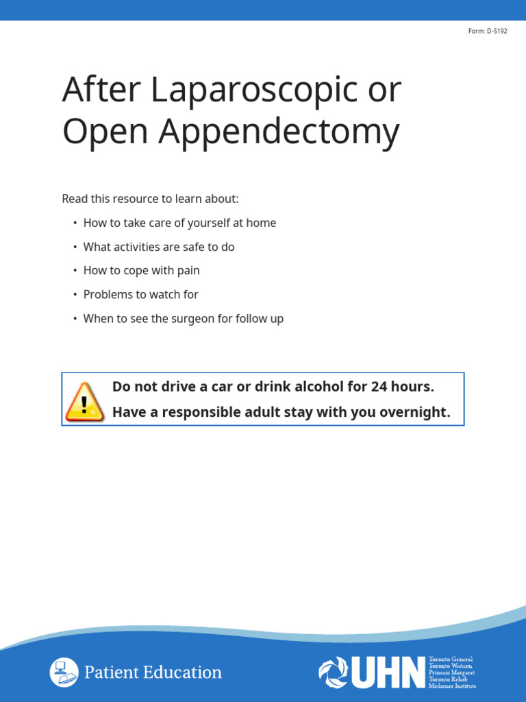 Laparoscopic or Open Appendectomy | PDF | Constipation | Nausea
