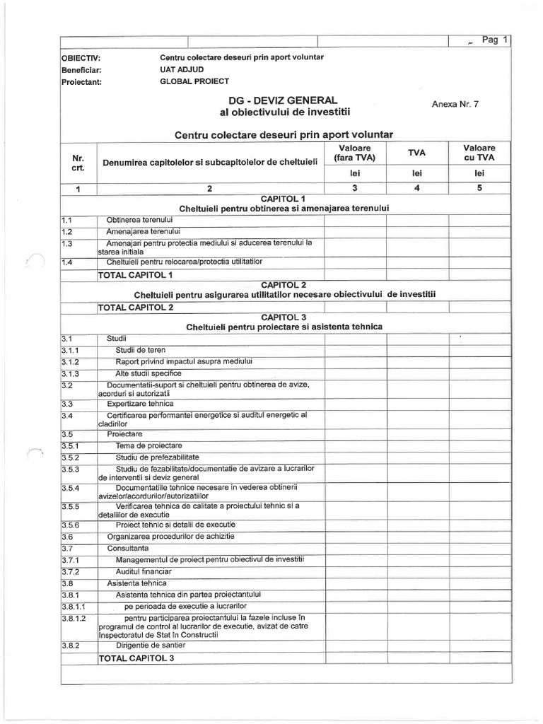 Liste de Cantitati | PDF