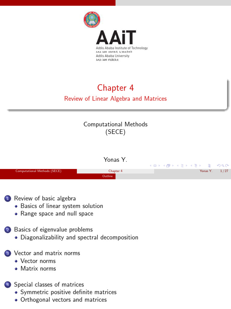 Linear Algebra (1x1) | PDF | Eigenvalues And Eigenvectors | Matrix (Mathematics)