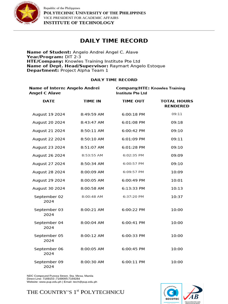Daily-Time-Record-ALAVE-2 | PDF