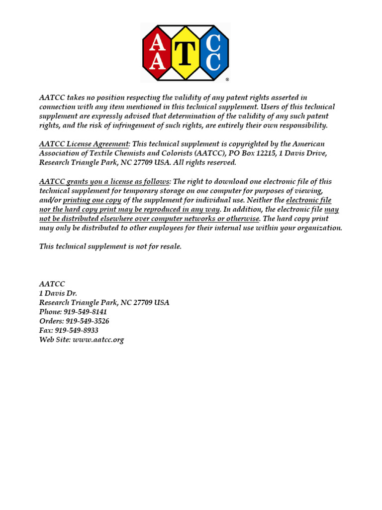 Aatcc - Ts Methods 1 | PDF | Knitting | Textiles