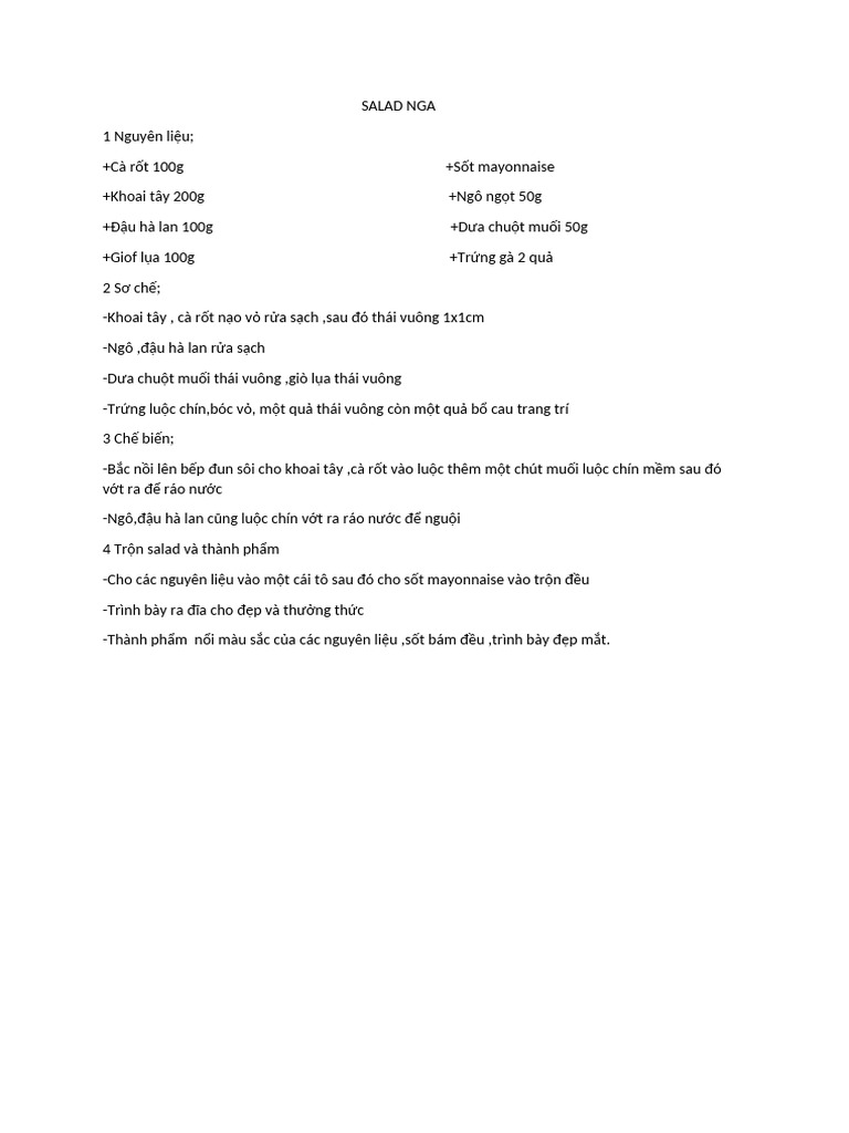 Salad Nga | PDF