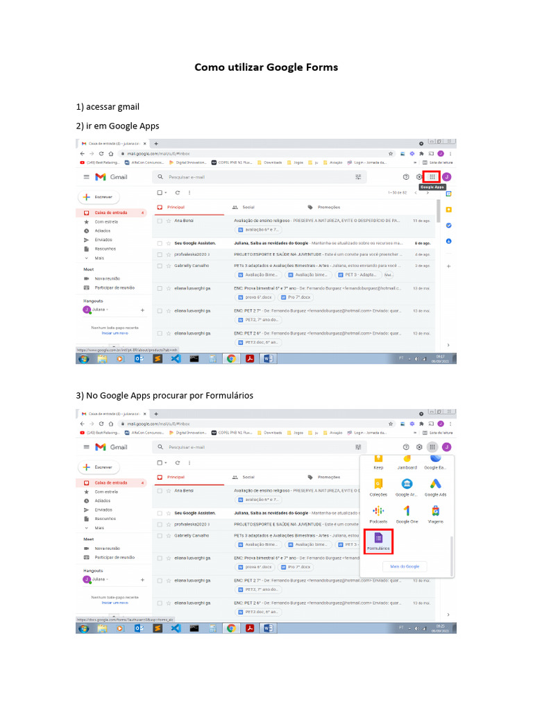 Como utilizar Google Forms | PDF