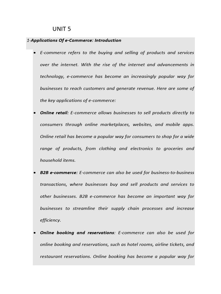 E-commerce Applications and History Overview | PDF | Credit Card | Electronic Data Interchange