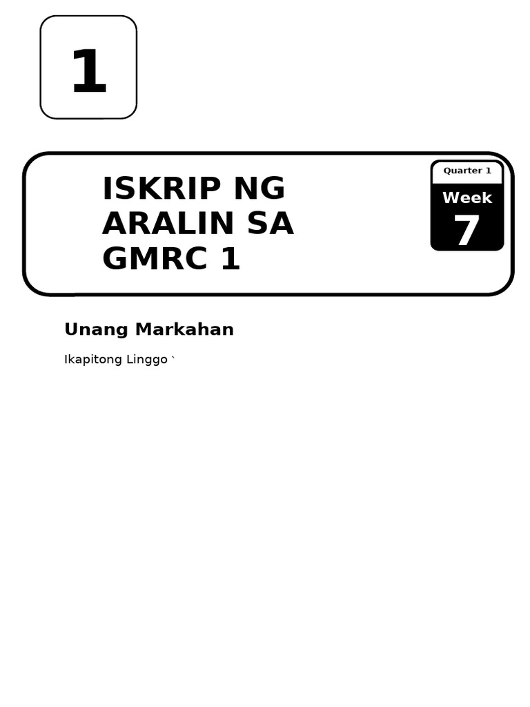 Co 2024 LS G1 Cuf GMRC Q1 W7 | PDF