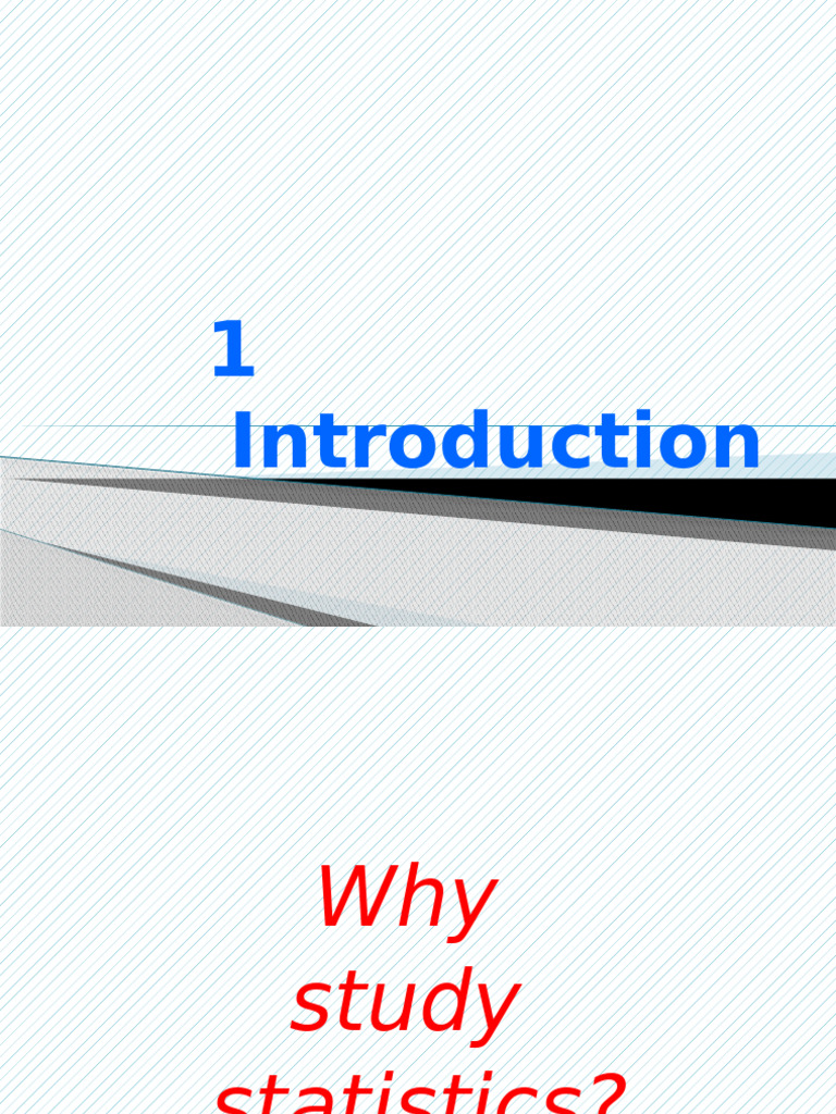 Day 2 - Chapter I (Introduction) | PDF | Statistics | Data