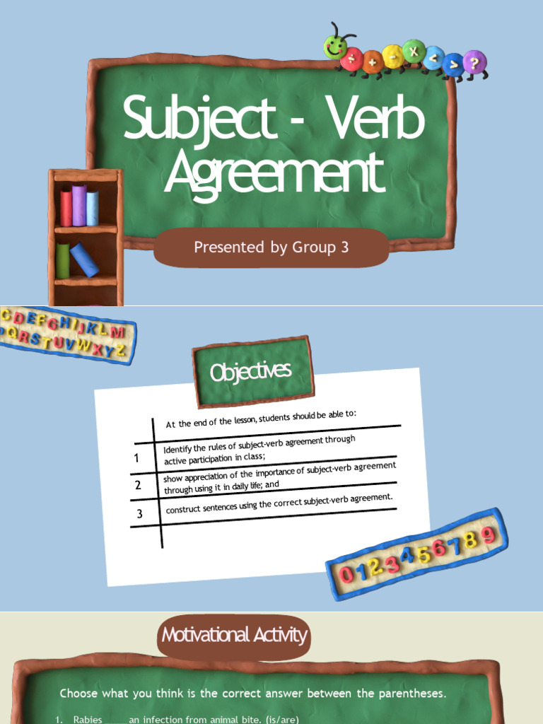 Grade 3 Subject-Verb Agreement Guide | PDF | Grammatical Number | Plural