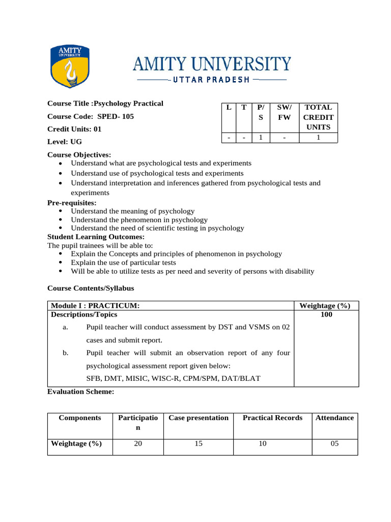 Psychology practical | PDF
