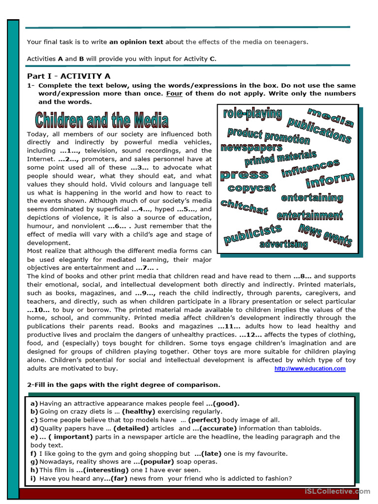 Media's Impact on Teenagers Explained | PDF | Adolescence | Internet