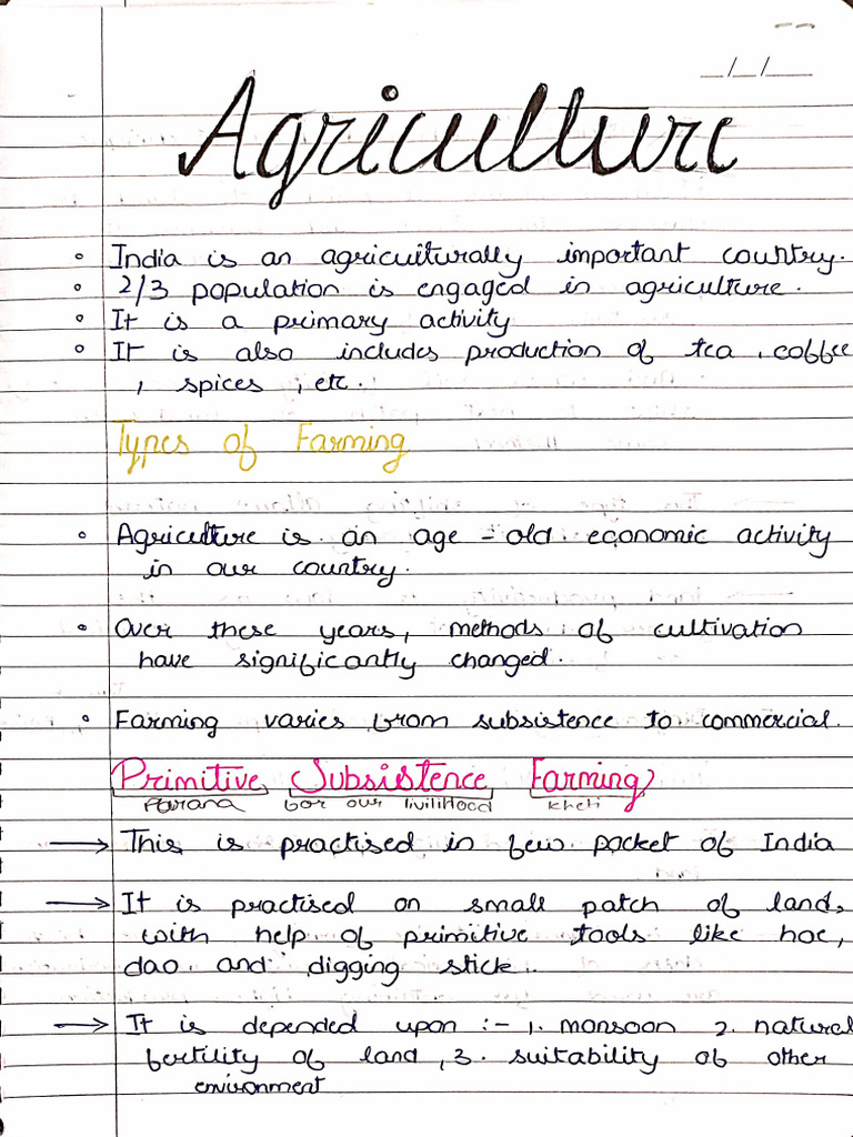 Agriculture Best Handwritten Toppers Notes - Full Ncert Covered ...