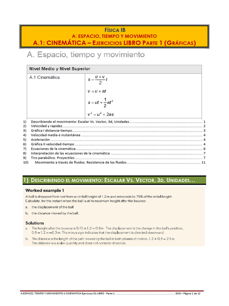 Physic 2 | PDF | Cinemática | Velocidad