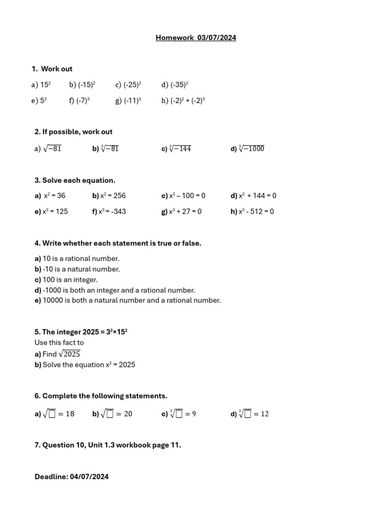 Homework 03072024 | PDF | Home & Garden | Computers