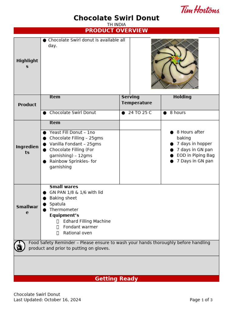 Chocolate Swirl Donut - Diwali | PDF | Doughnut | Cooking
