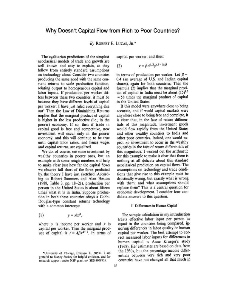 Robert Lucas | PDF