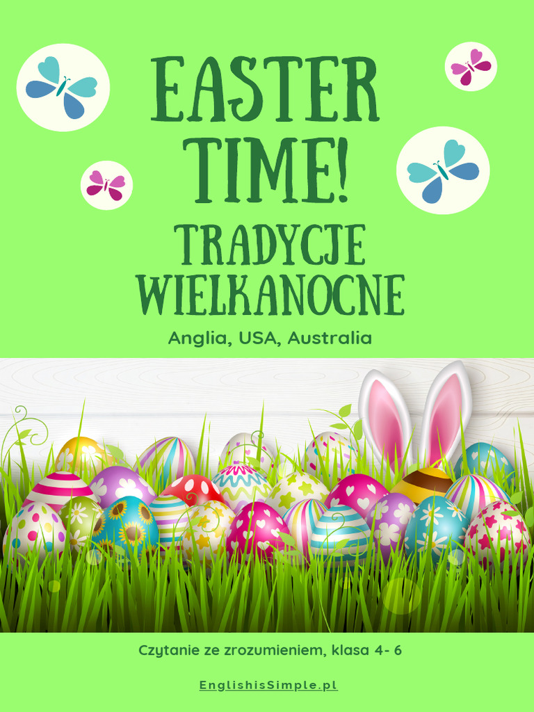 Easter Time Tradycje Wielkanocne Czytanie Ze Zrozumieniem Q0xodo | PDF | Easter | Eastertide