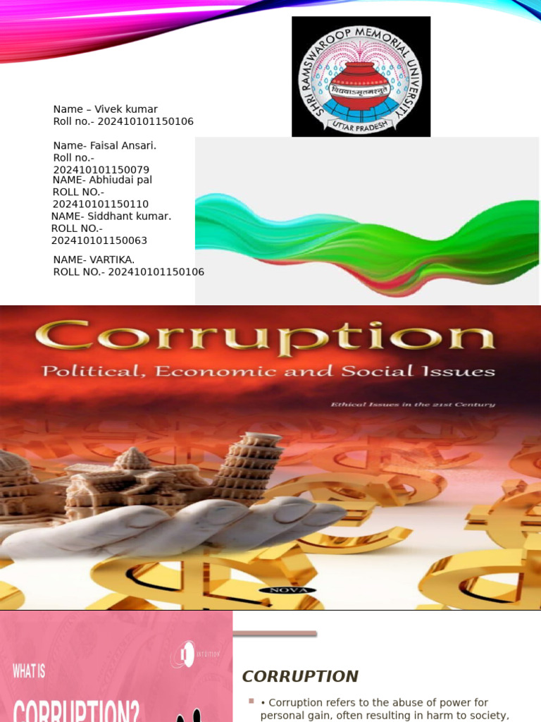 Presentation | PDF | Political Corruption | Corruption