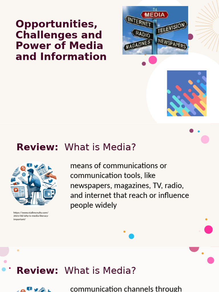 Rtunities Challenges and Power of Media and Information | PDF ...