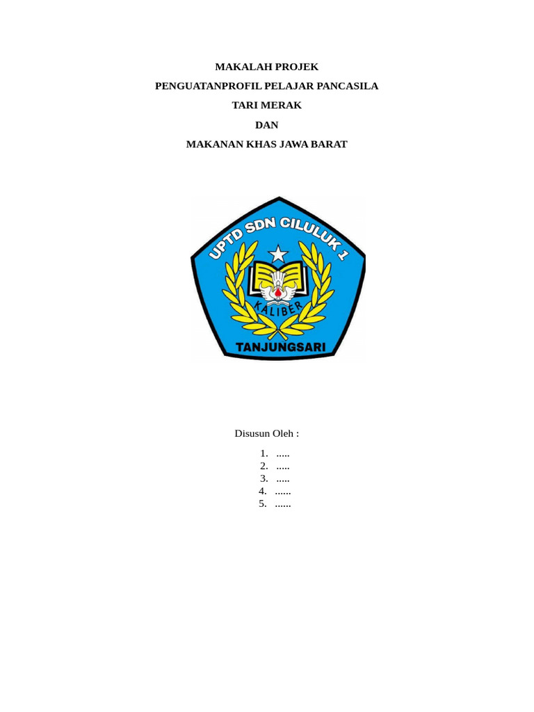 Contoh Makalah P5 | PDF | Seni