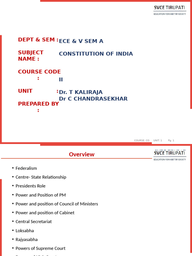 UNIT II COI | PDF | Writ | Original Jurisdiction