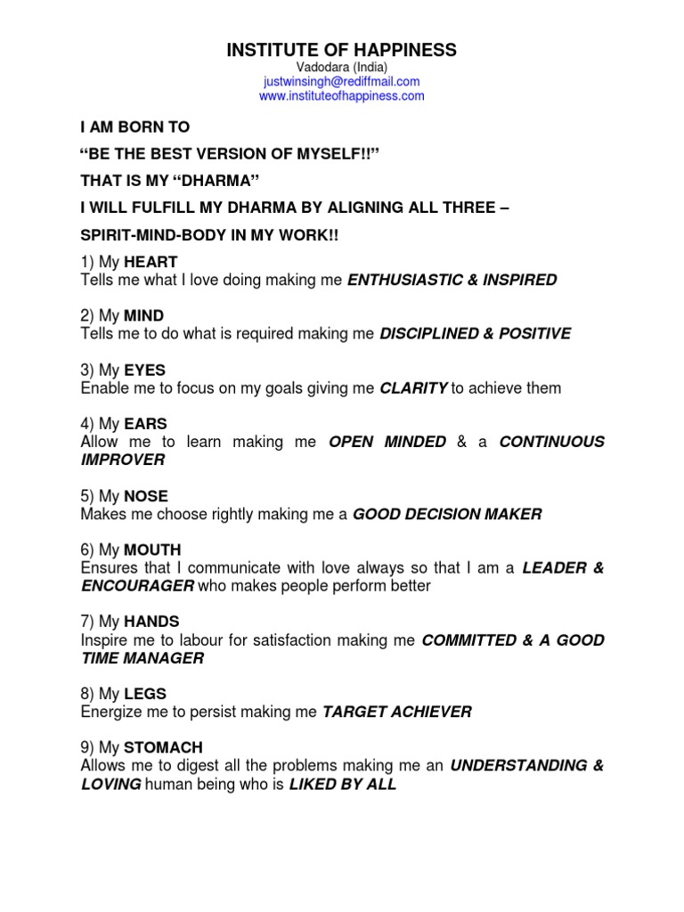 Be Happy | PDF | Happiness | Cognition