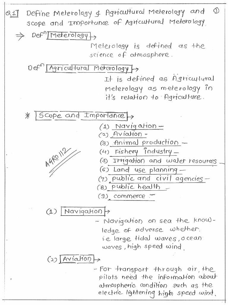 AGRO 112 Hand Written | PDF