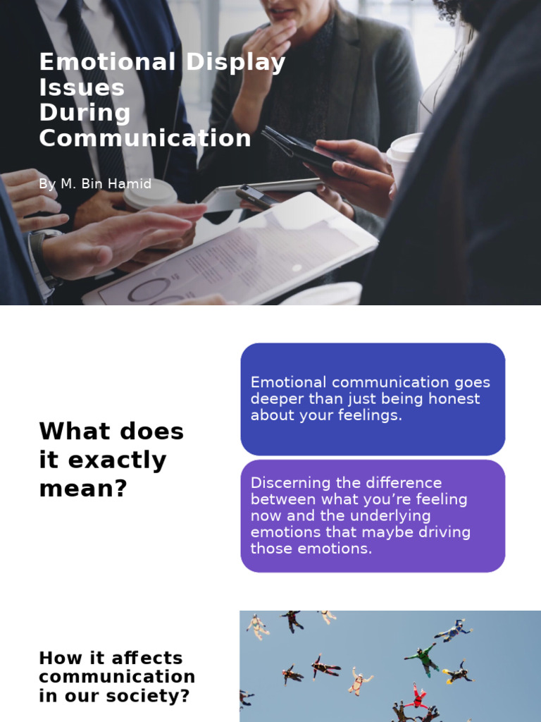 Communication | PDF | Communication | Emotions