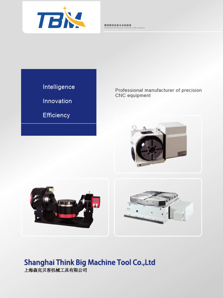 TBM Rotary Table Catalog | PDF | Numerical Control | Machines