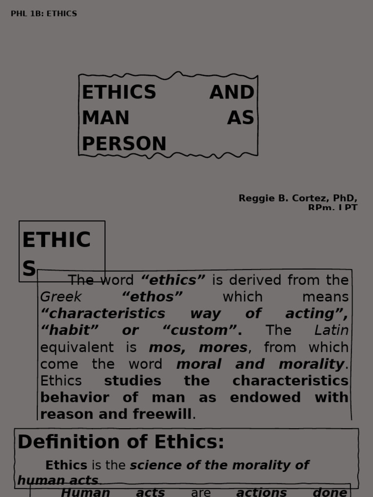2 Ethics Man-As-Person | PDF | Morality | Natural Law