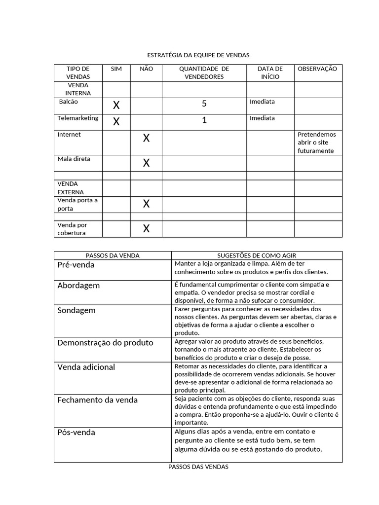 Estratégia Eficiente de Vendas e Atendimento | PDF | Produto (negócios)