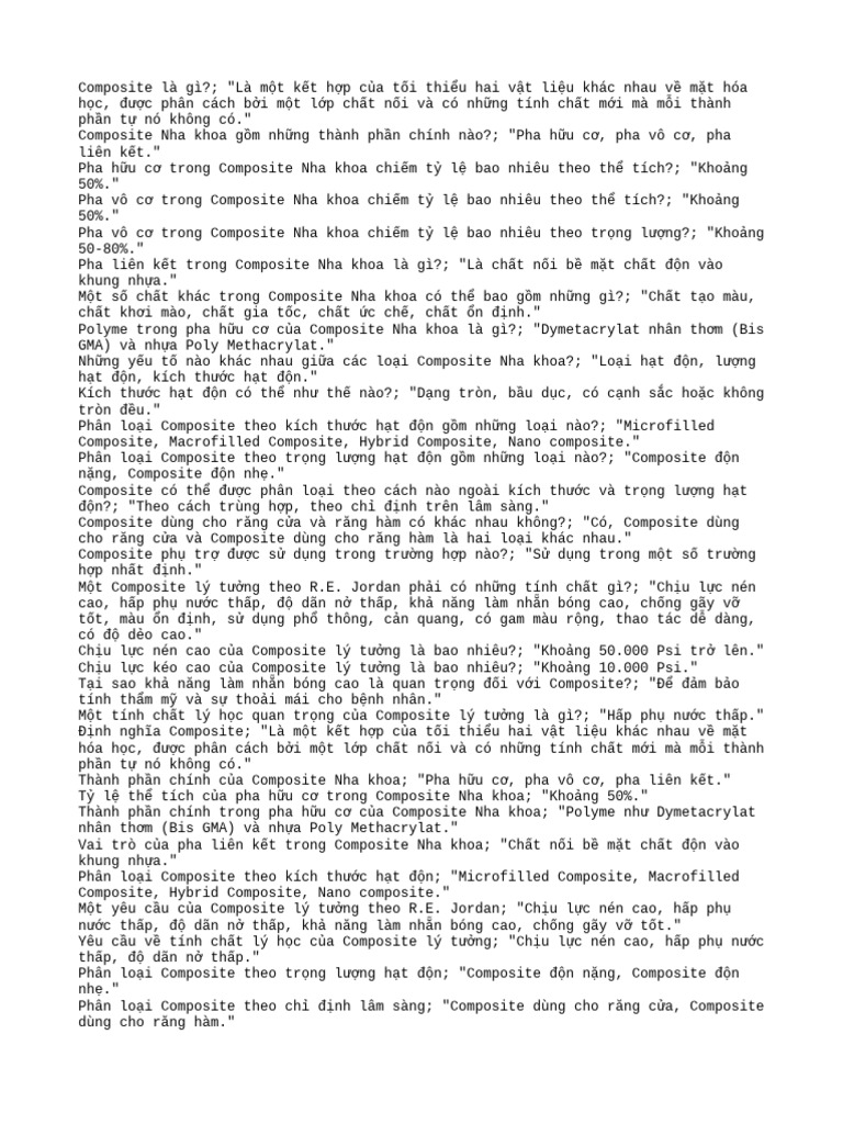 Câu hỏi anki composite | PDF