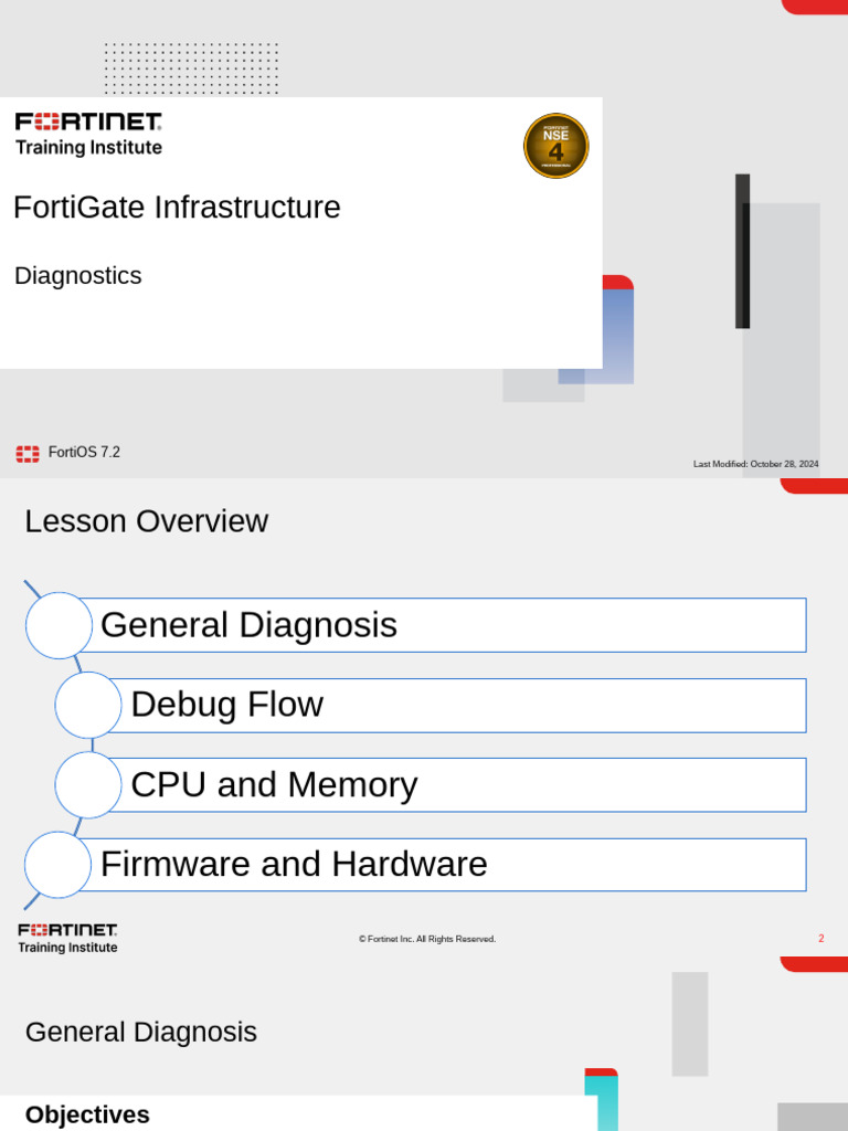 FortiGate Inf 08 Diagnostics | PDF | Booting | Bios