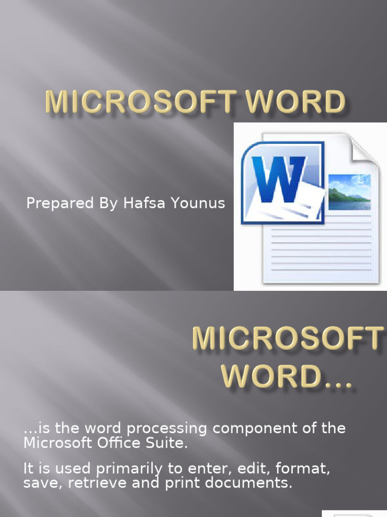 Microsoft Word Basics2 | PDF | Window (Computing) | Software