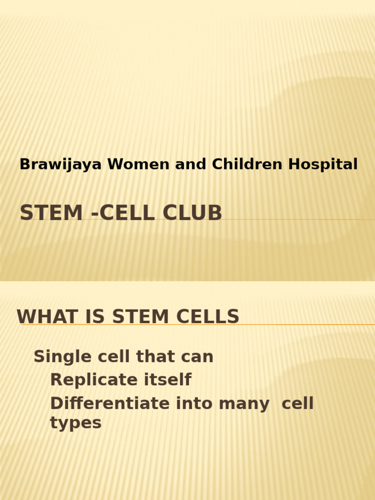 Stem Cells Club~2014 | PDF | Stem Cell | Cardiac Muscle