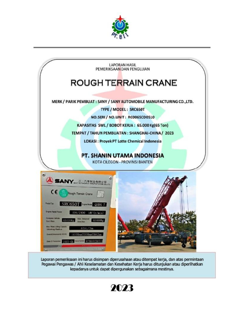 3.LHPP RTC PT Sui Merk SRC650T Model SRC650T Seri RC0065CD0510 Kap.65 ...