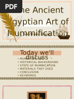 Mummification Process | PDF | Mummy | Cultural Aspects Of Death