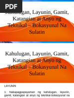 Kahulugan, Layunin, Gamit, Katangian at Anyo NG Teknikal - Bokasyunal ...