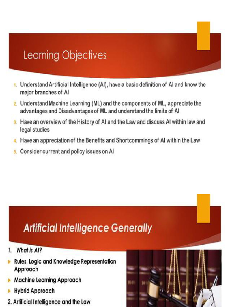 Artificial Intelligence & The Law | PDF