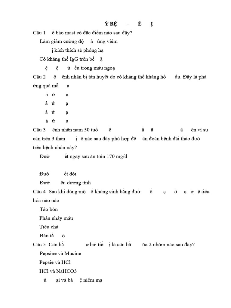 SINH LÝ BỆNH MIỄN DỊCH | PDF